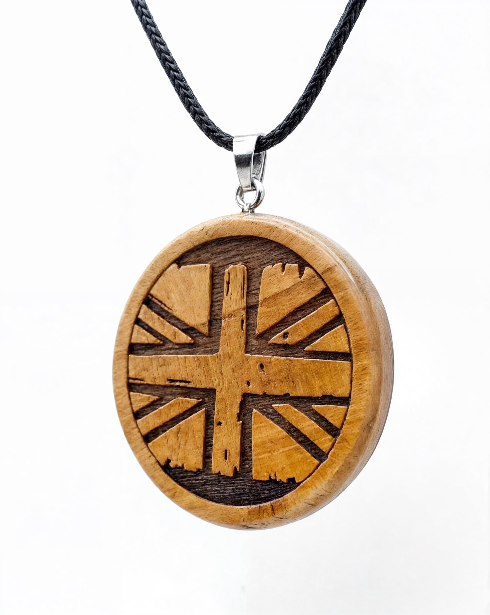Handmade Wooden England Flag Necklace, London Souvenir - Etsy