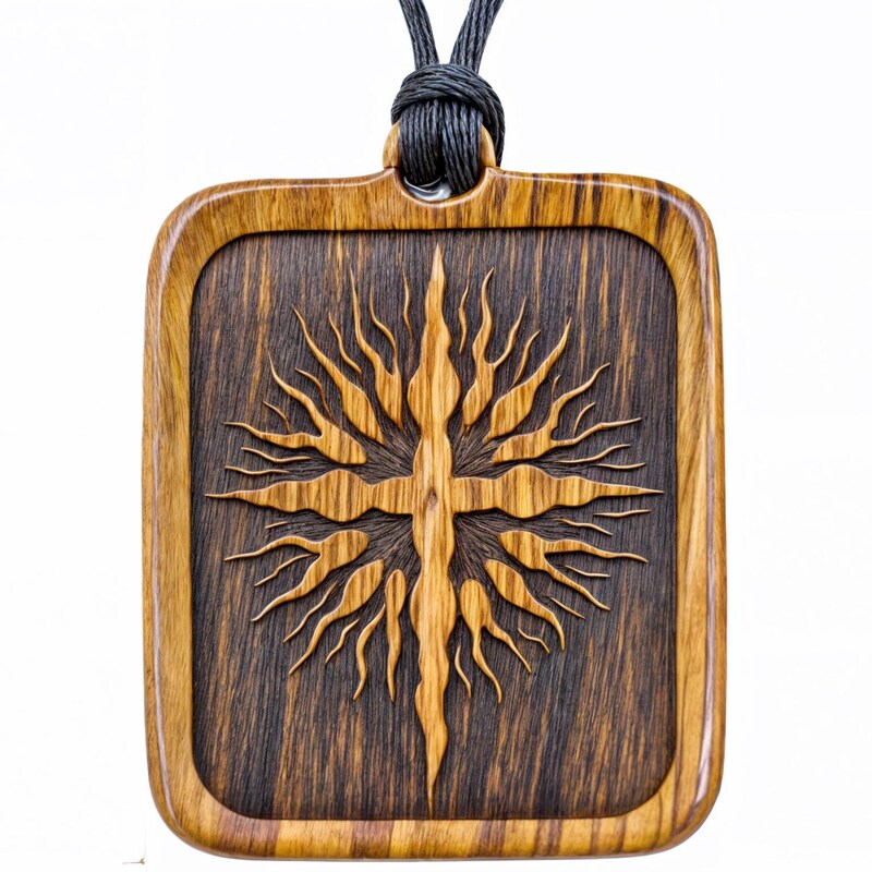 Solar Cross Pendant - Etsy