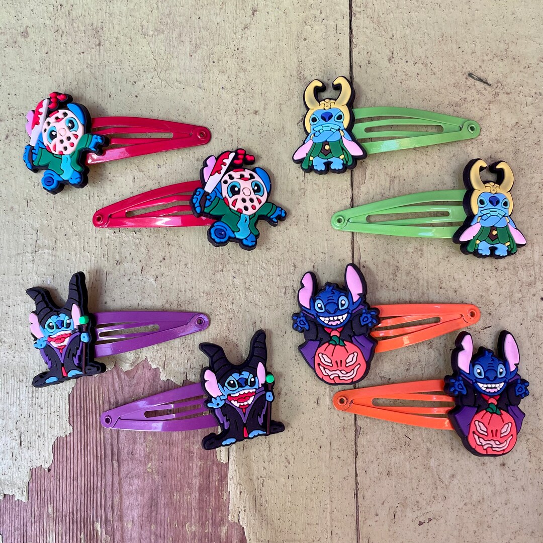 Stitch Variants Snap Hair Clips - Etsy
