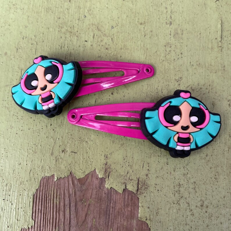 The Powerpuff Girls Snap Hair Clips - Etsy