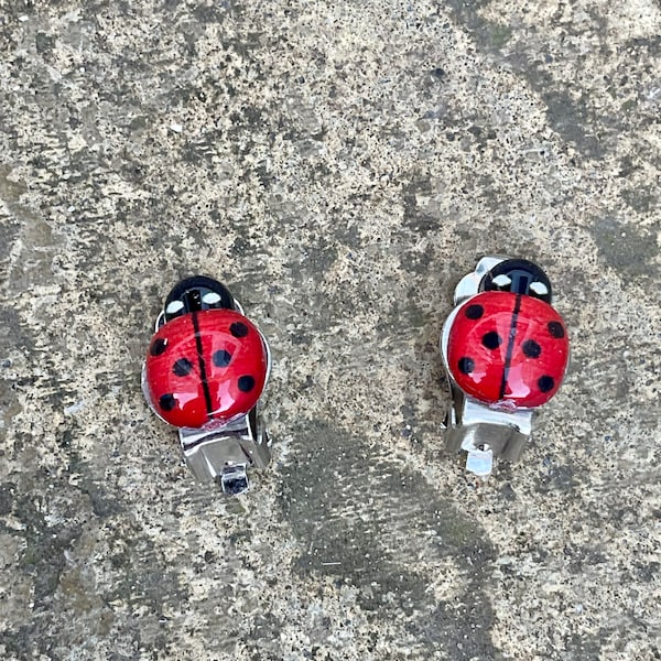 Miraculous Ladybug Clip on Earrings - Etsy