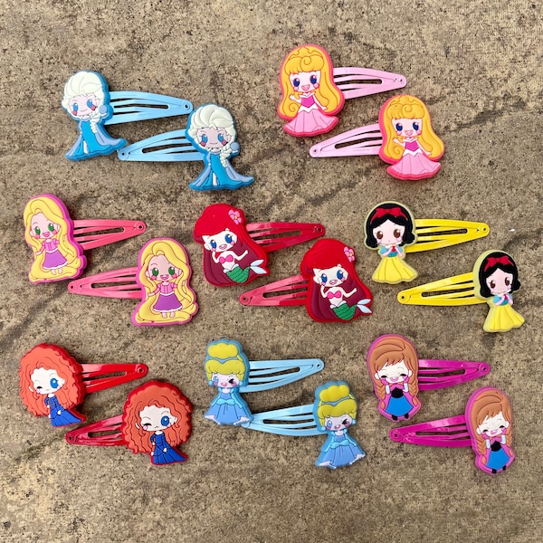Princess Hair Clips - Etsy