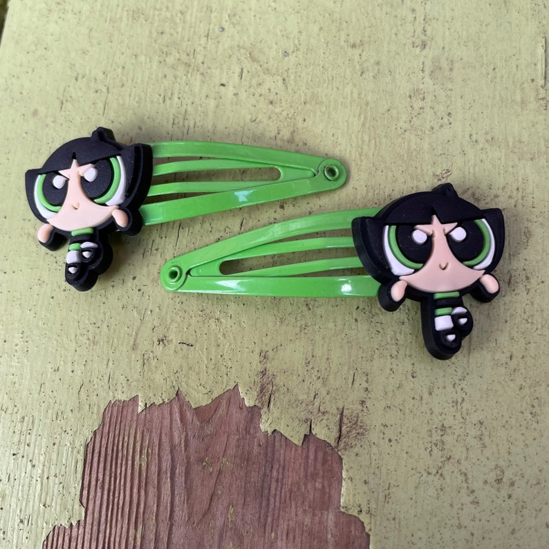 The Powerpuff Girls Snap Hair Clips - Etsy