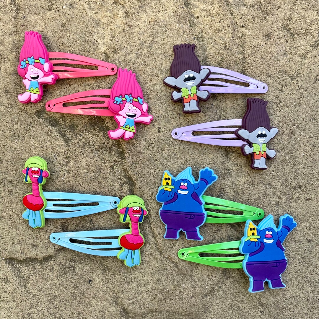 Trolls Snap Hair Clips - Etsy