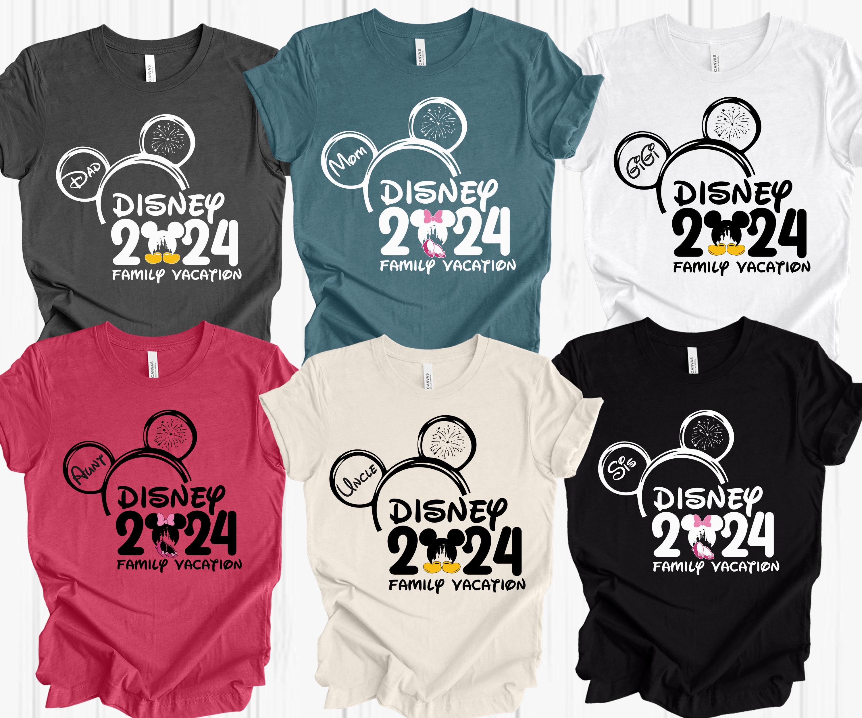 Custom Disney Family Vacation Shirts 2024, Disney Trip Shirts, Disney ...