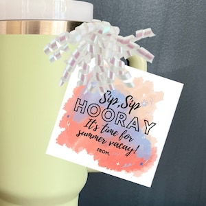 Teacher Stanley Cup Gift Tag/teacher Gift Idea/40oz Tumbler Gift Tag ...