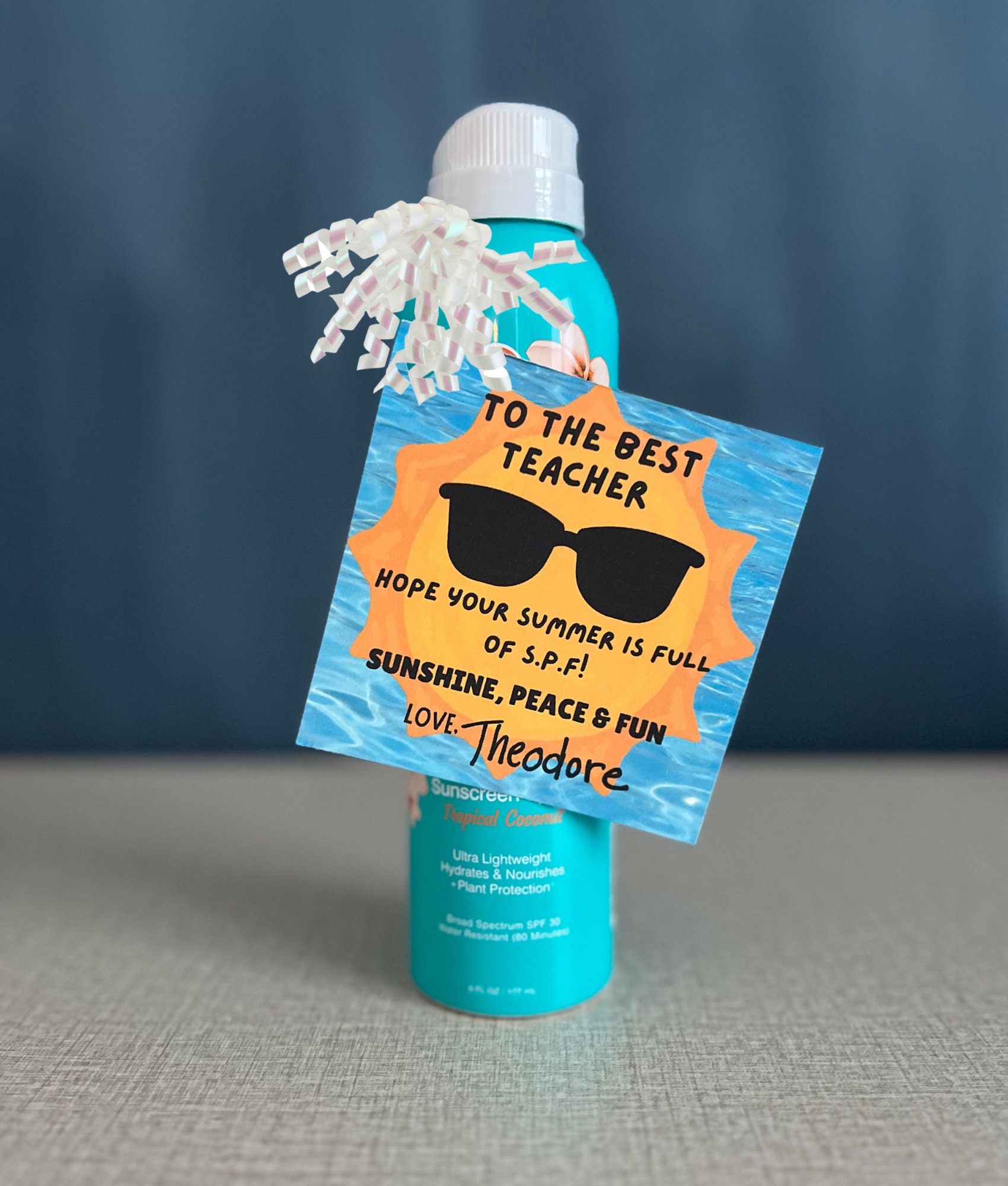 Teacher End of Year Gift/teacher Appreciation Gift Tag/summer Teacher ...