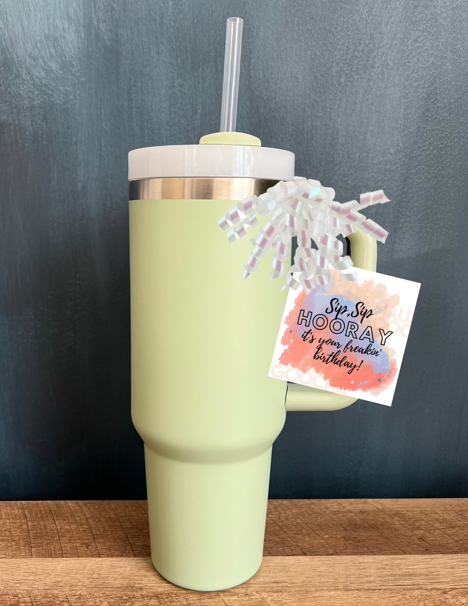 Stanley Cup Gift Tag/friend Gift Idea/40oz Tumbler Gift Tag/best Friend ...