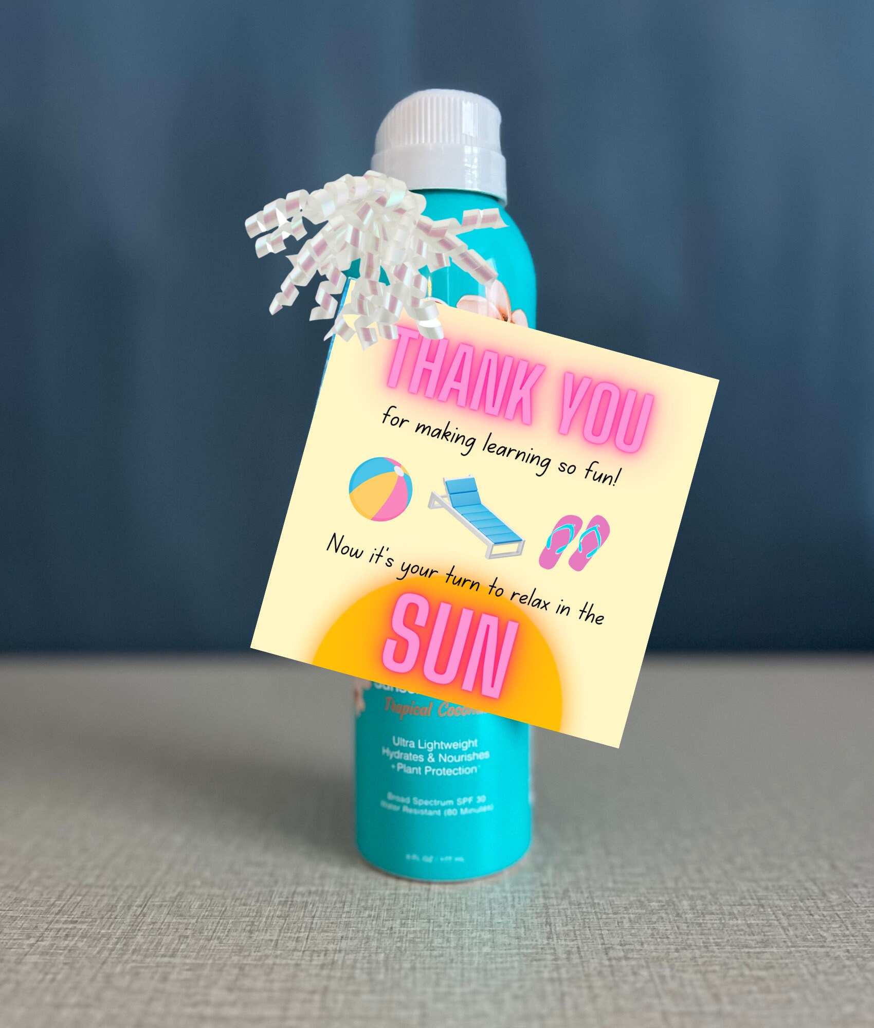 End of School Teacher Gift/ Summer Teacher Gift Tag/best Teacher Gift ...