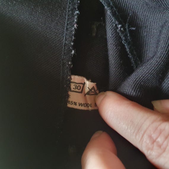 Vintage 60s Miss Levis Big E Wool Flares: Ankle Graze… - Gem