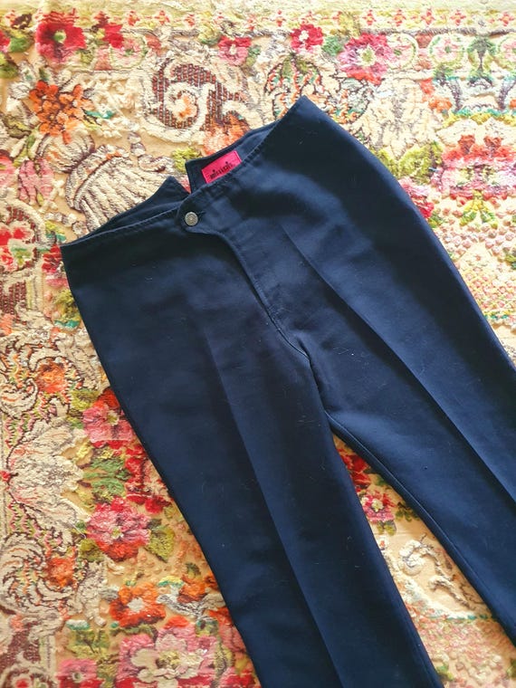 Vintage 60s Miss Levis Big E Wool Flares: Ankle Graze… - Gem
