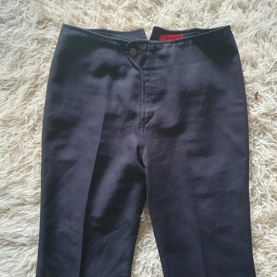 Vintage 60s Miss Levis Big E Wool Flares: Ankle Graze… - Gem