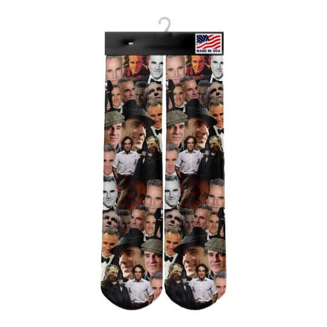 Daniel Day Lewis Socks Custom Celebrity Gift Daniel Day Lewis Lover ...