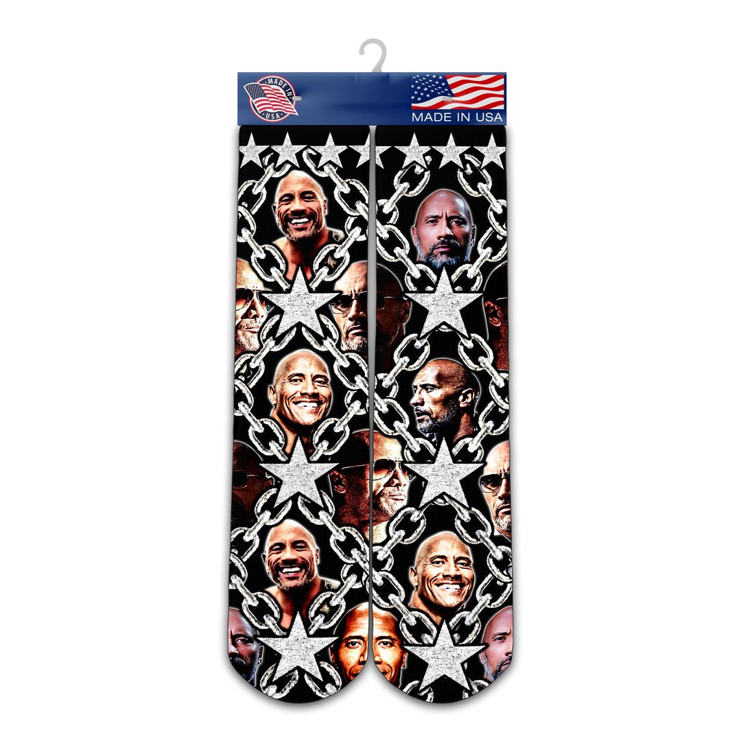 Dwayne Johnson Socks - Etsy