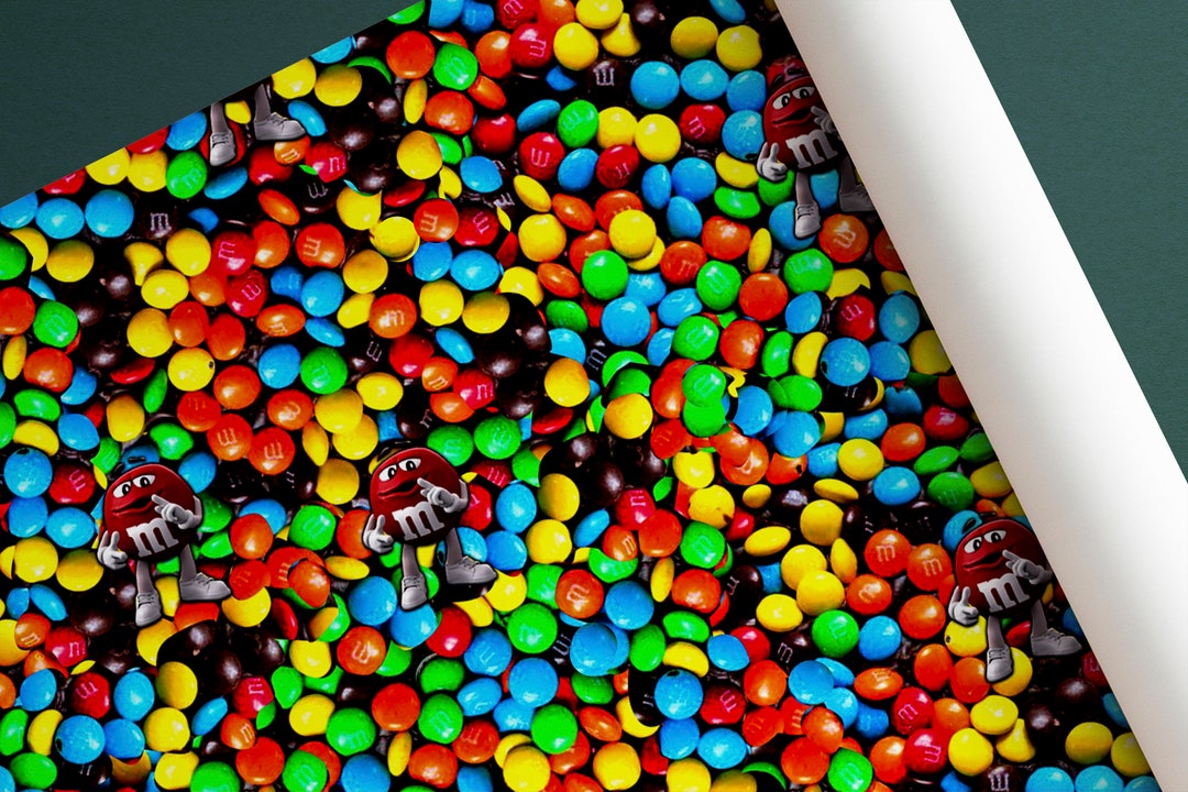 M&M Wrapping Paper Custom Wrapping Paper MM Gift Wrap - Etsy