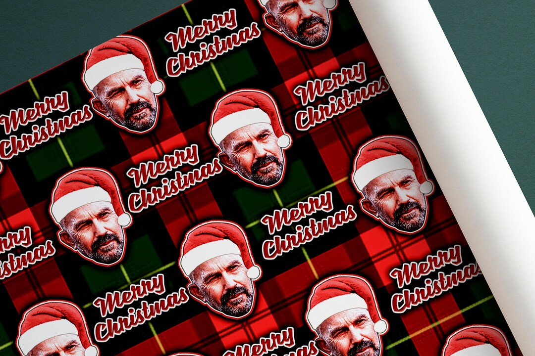 Kevin Costner Wrapping Paper Christmas Wrapping Paper Kevin Costner ...