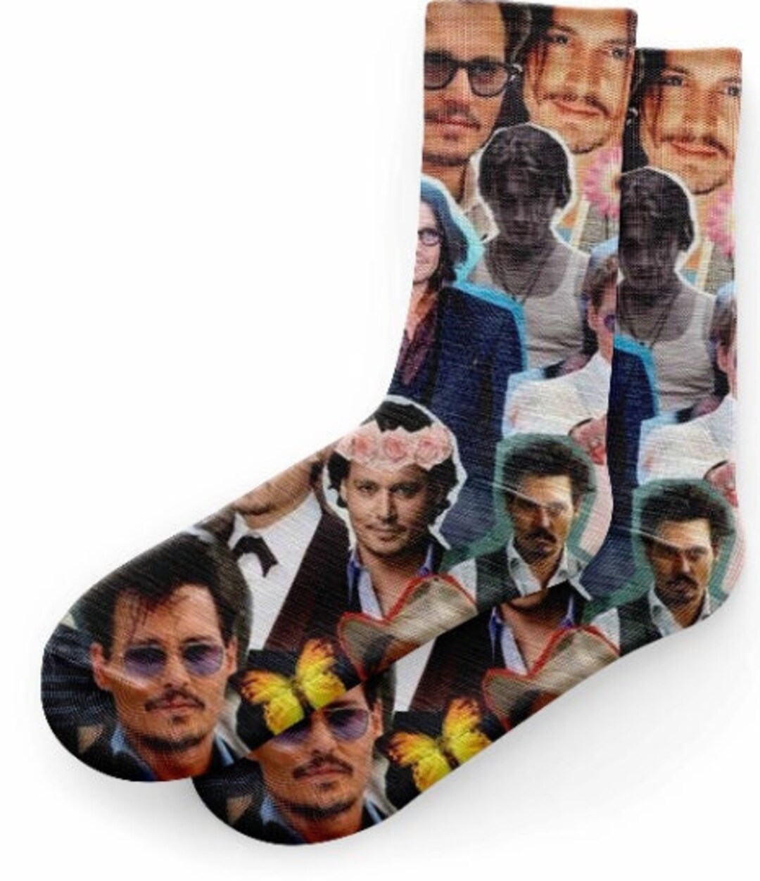 Johnny Depp Socks Pirates of the Caribbean Socks - Etsy