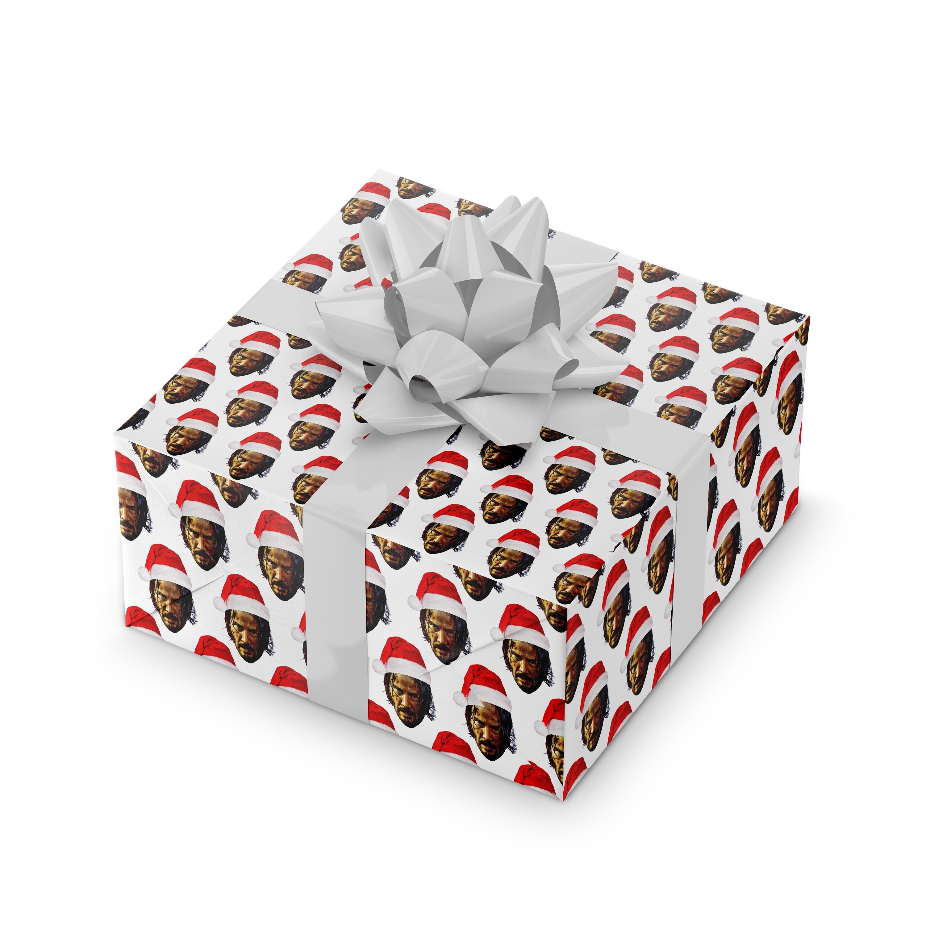 Keanu Reeves Santa Wrapping Paper Keanu Reeves Santa Hat Gift - Etsy