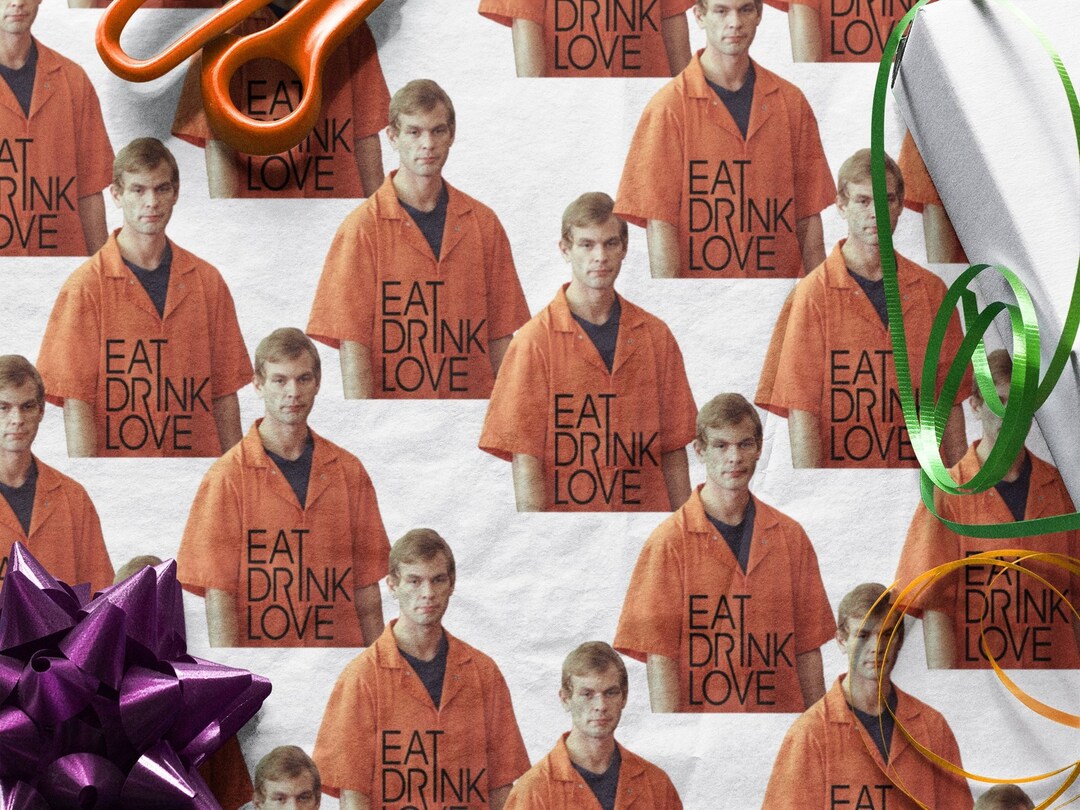 Jeffrey Dahmer Wrapping Paper Custom Wrapping Paper Jeffrey Dahmer Gift ...
