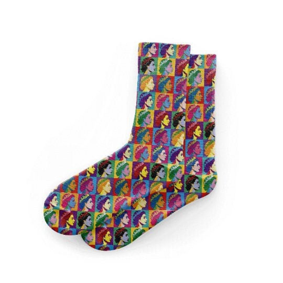 Queen Elizabeth Pop Art Socks Queen Elizabeth UK Royalty - Etsy