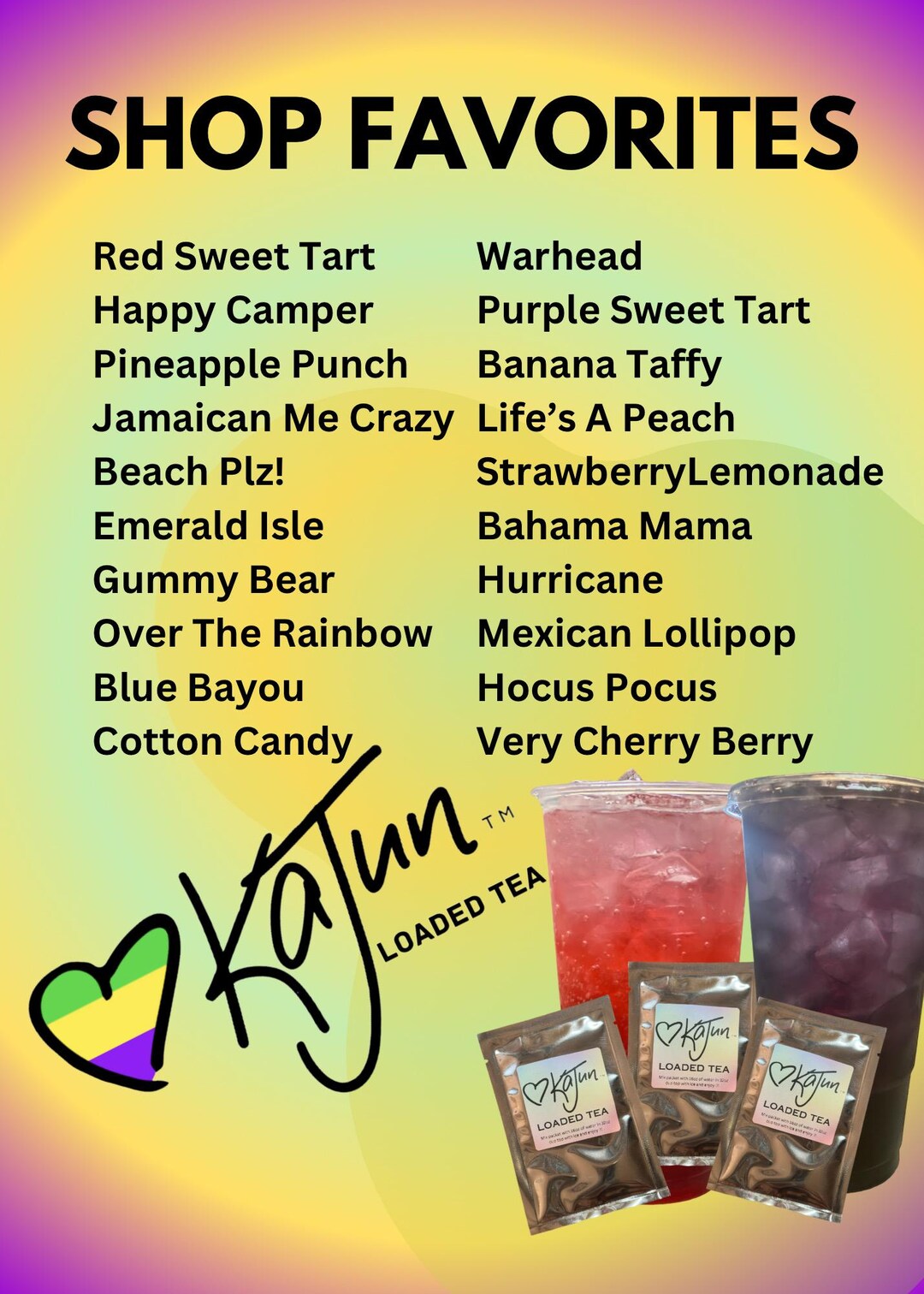 Kajun Loaded Tea Fan Fav 2025 Collection Featuring 20 of Our Best ...