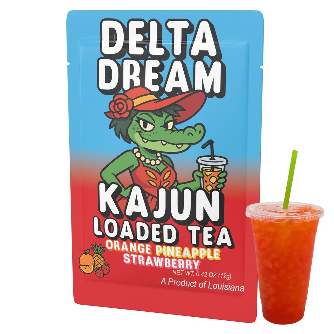 Delta Dream Herbal Energy Tea - Pineapple Strawberry Orange, 5 Pack - Etsy