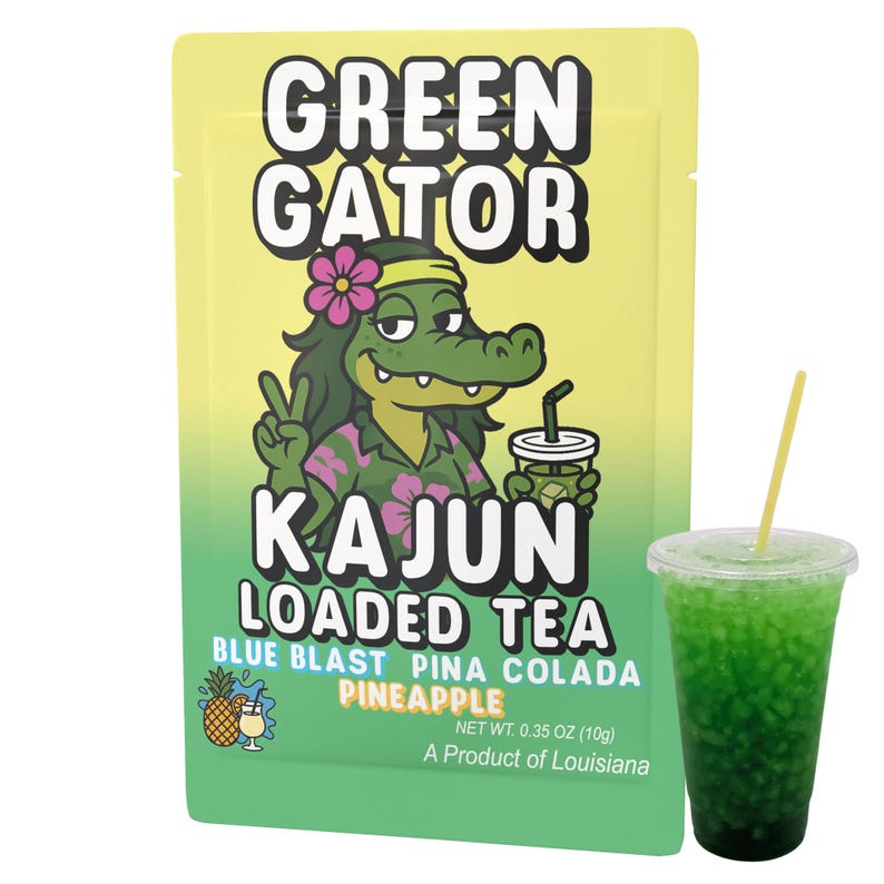 Kajun Loaded Green Gator Tea – 5 Pack Herbal Energy Tea - Etsy