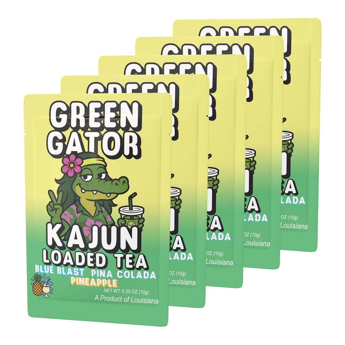 Kajun Loaded Green Gator Tea – 5 Pack Herbal Energy Tea - Etsy