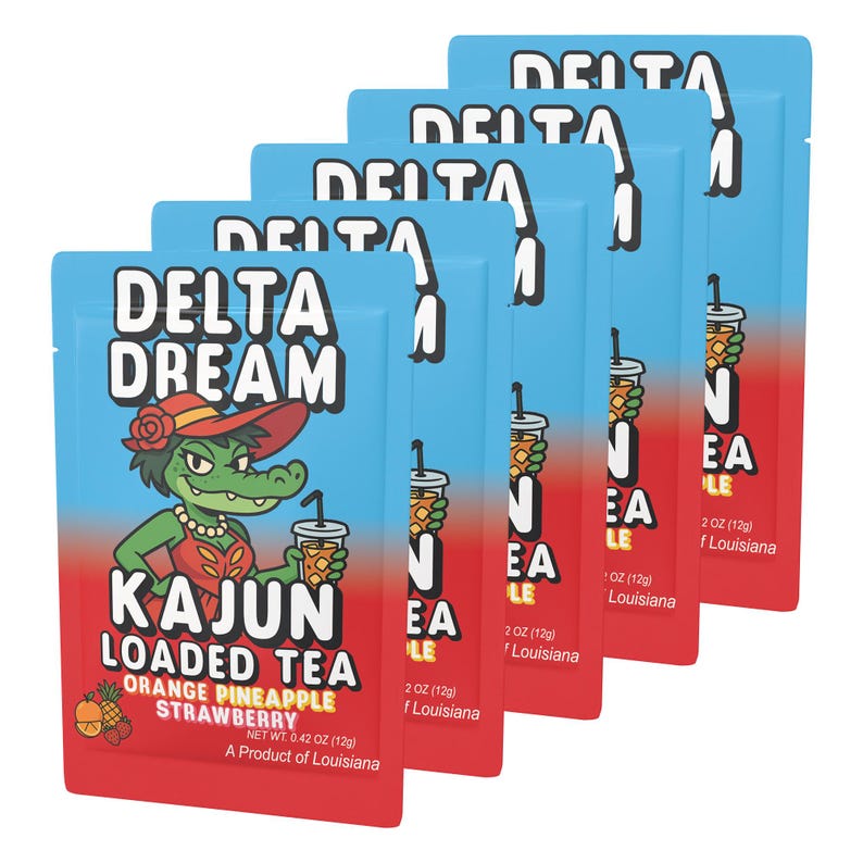 Delta Dream Herbal Energy Tea - Pineapple Strawberry Orange, 5 Pack - Etsy