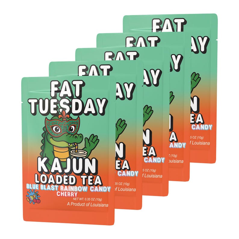Kajun Loaded Tea 5-pack - Fat Tuesday, Mardi Gras Flavors - Etsy Hong Kong