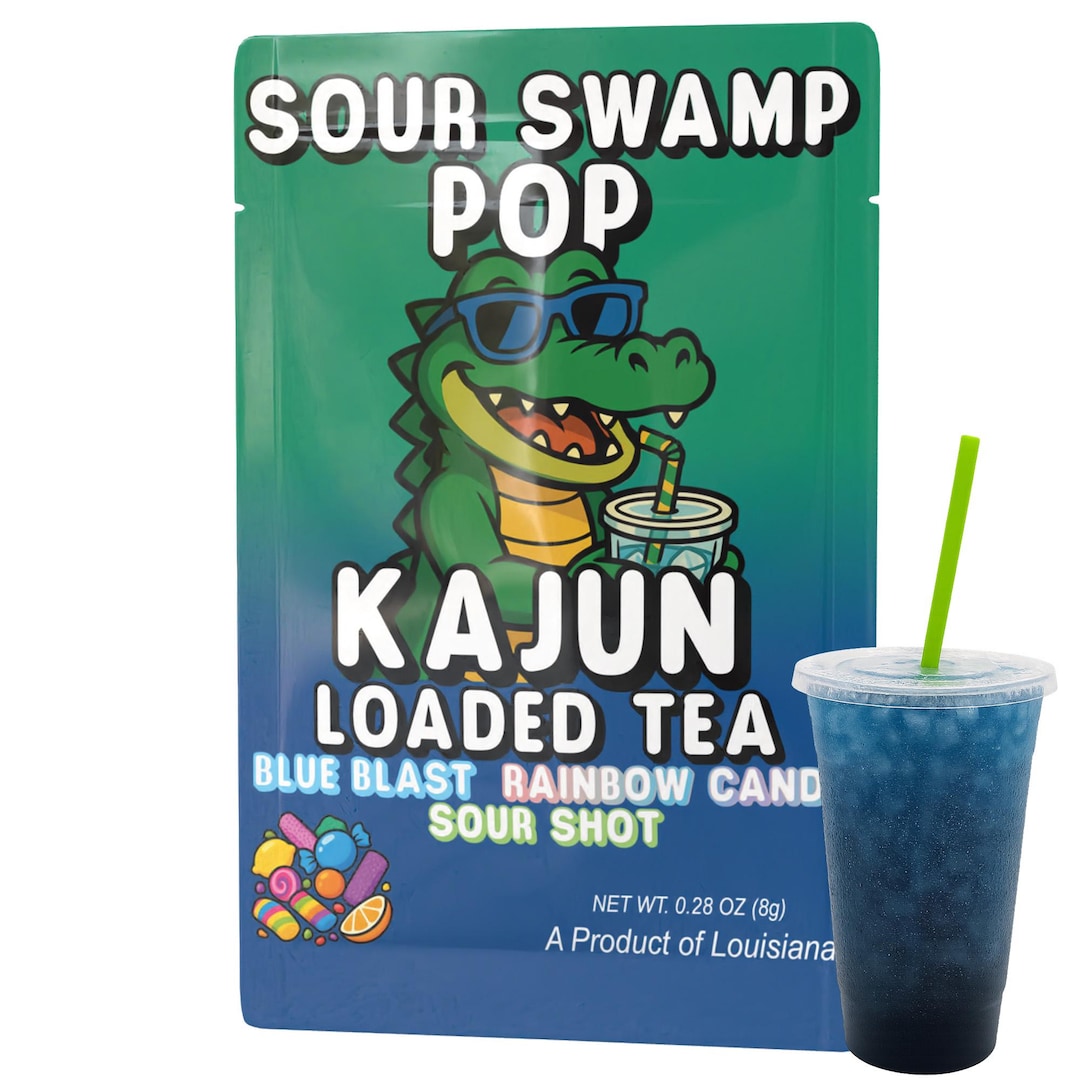Kajun Loaded Tea 5 Pack – Sour Swamp Pop Herbal Energy - Etsy