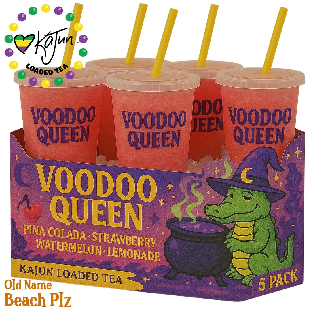 Kajun Loaded Tea - Voodoo Queen - Beach PLZ - 5 Pack Herbal Energy Tea ...