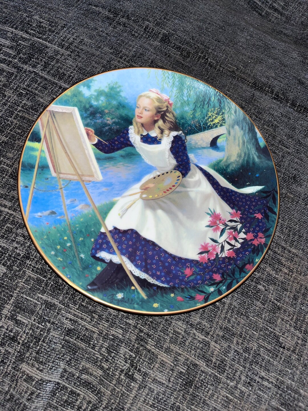 Danbury Mint Little Women Collectible Plate Amy by Elaine Gignilliat ...