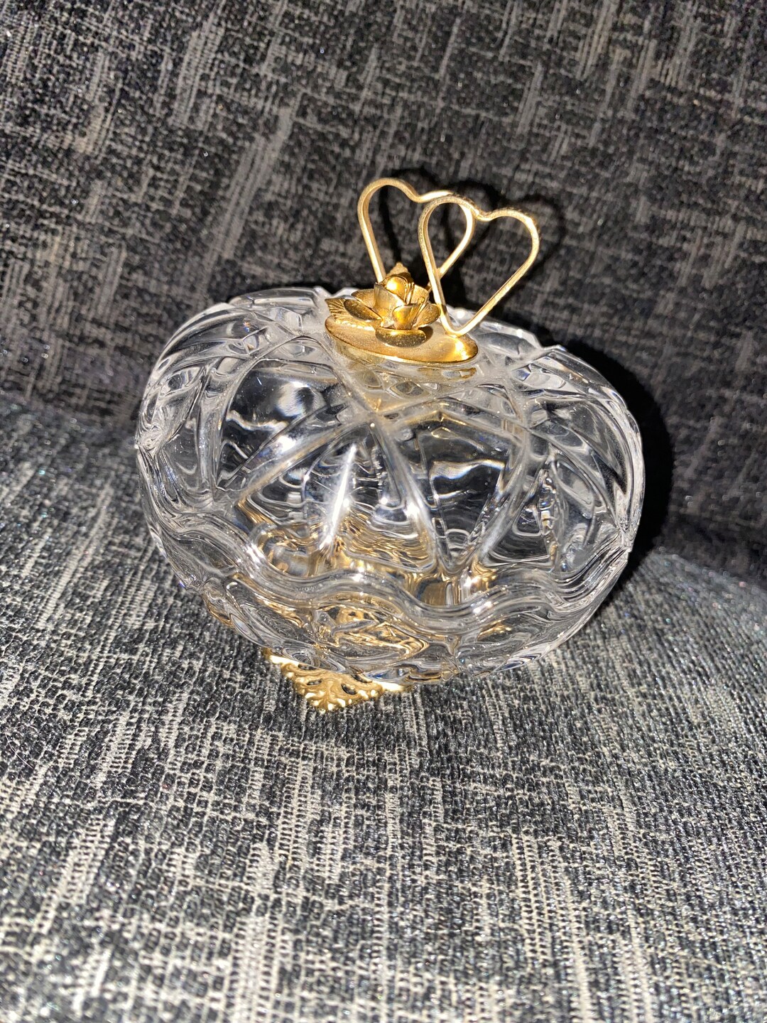 Killarney 24% Irish Lead Crystal 22 Ct Gold Plated Trinket Dish With ...