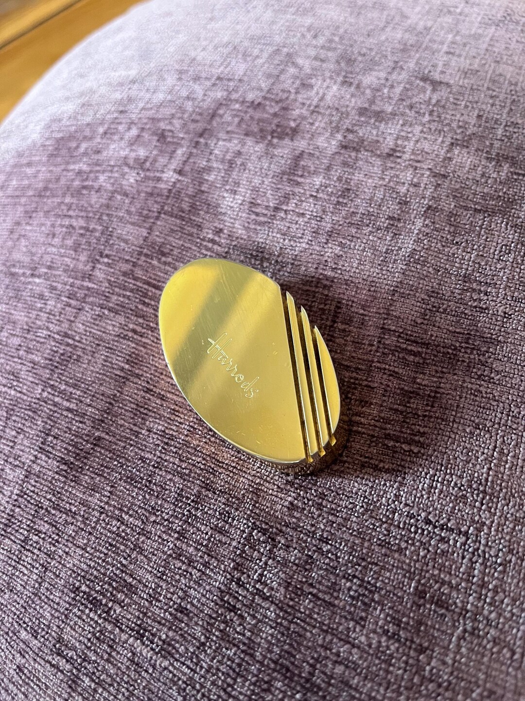 Harrods Gold Metal Paperweight - Etsy