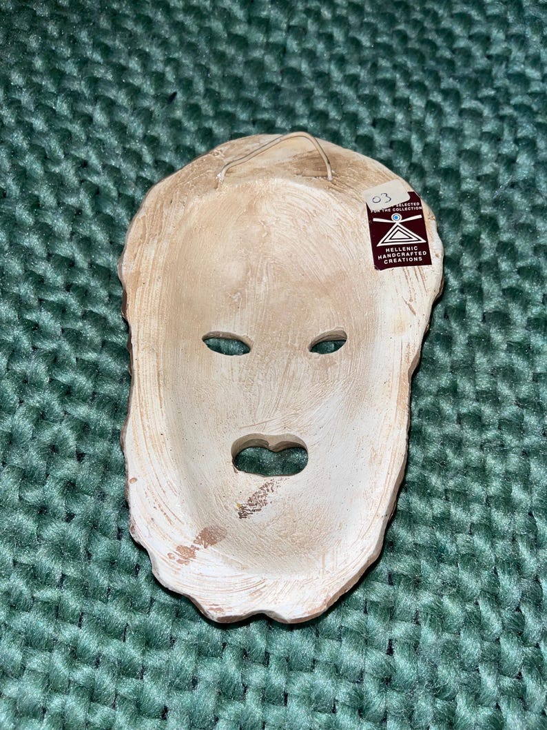 Dionysus, Bacchus Plaster Wall Mask, Ancient Greek Theatrical Masks ...