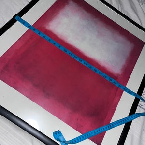 Mark Rothko - White Over Red Abstract Expressionism Framed Poster ...