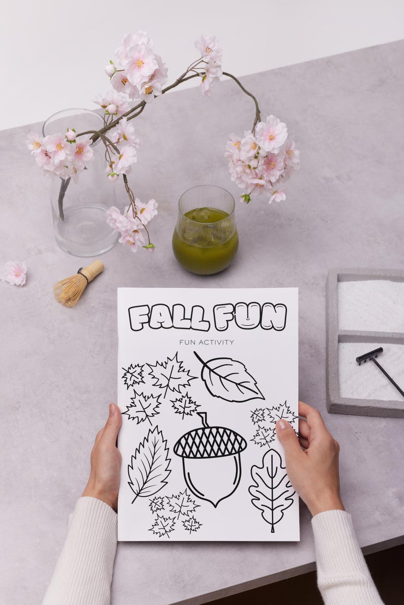 Autumn Coloring Page: Cozy Fall Activity Sheet (digital Download) - Etsy