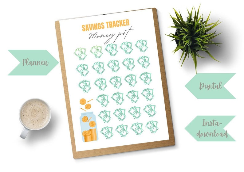 Money Saving Tracker | Printable | Challenge Money Savings | Digital ...