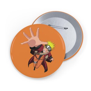 Custom Pin Buttons | Naruto Theme Design - Etsy