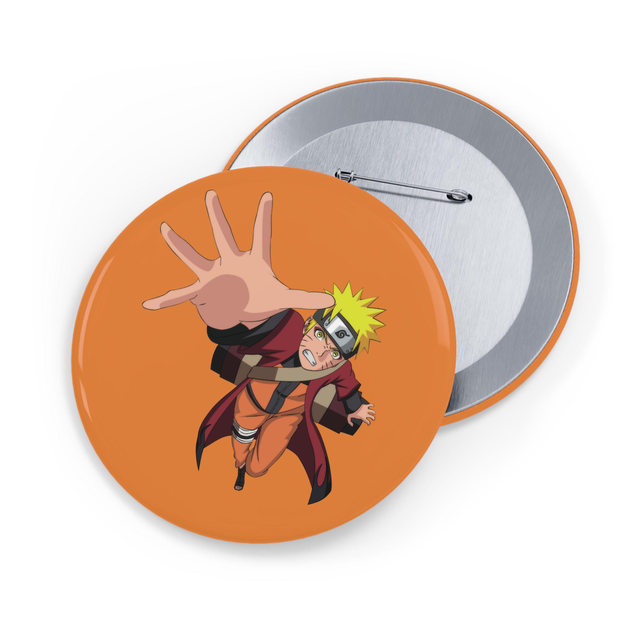 Custom Pin Buttons | Naruto Theme Design - Etsy