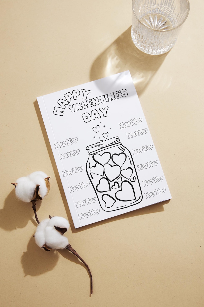 Valentines Day Coloring Sheet Printable | Fun Love Activity PDF - Etsy