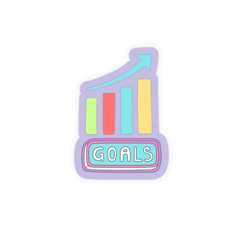 Kiss-cut Stickers Goals Sticker Design - Etsy