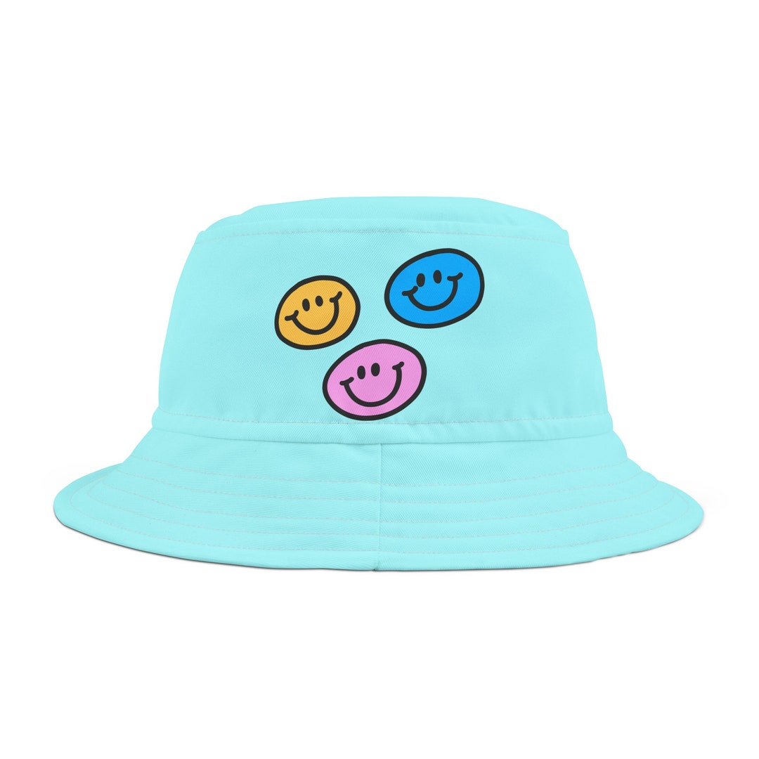 Smiley Face Bucket Hat Design - Etsy