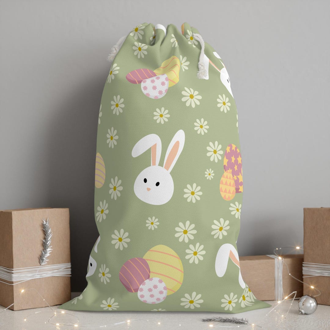 Easter Bunny Sack | Cute Spring Storage Bag for Kids | Holiday Gift ...