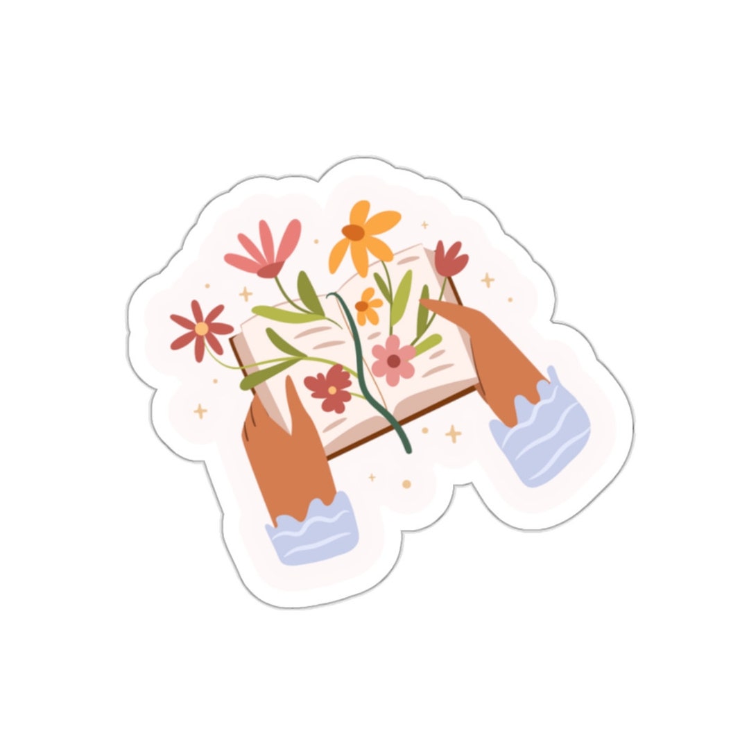 Kiss-cut Stickers Book Lover Sticker Design Positivity Stickers - Etsy