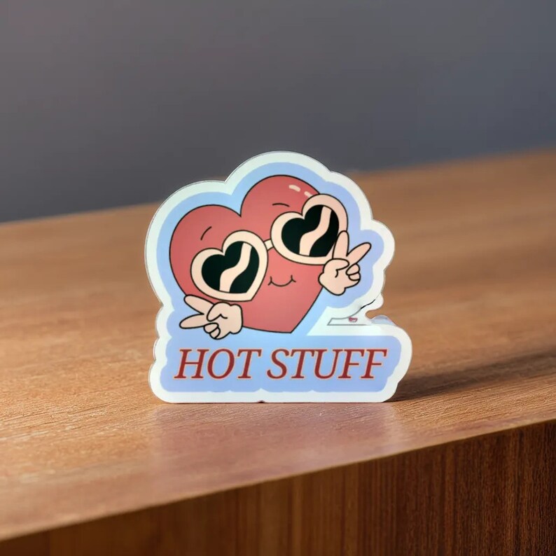 Kiss-cut Stickers | Hot Stuff Sticker Design - Etsy