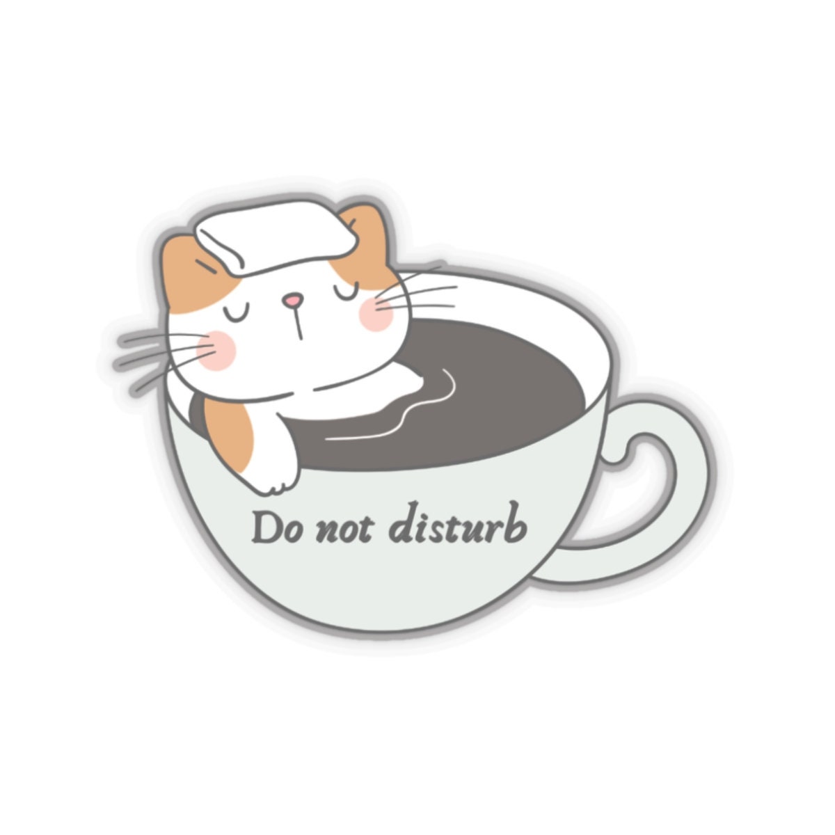 Kiss-cut Stickers Do Not Disturb Sticker Design Positivity Affirmations ...