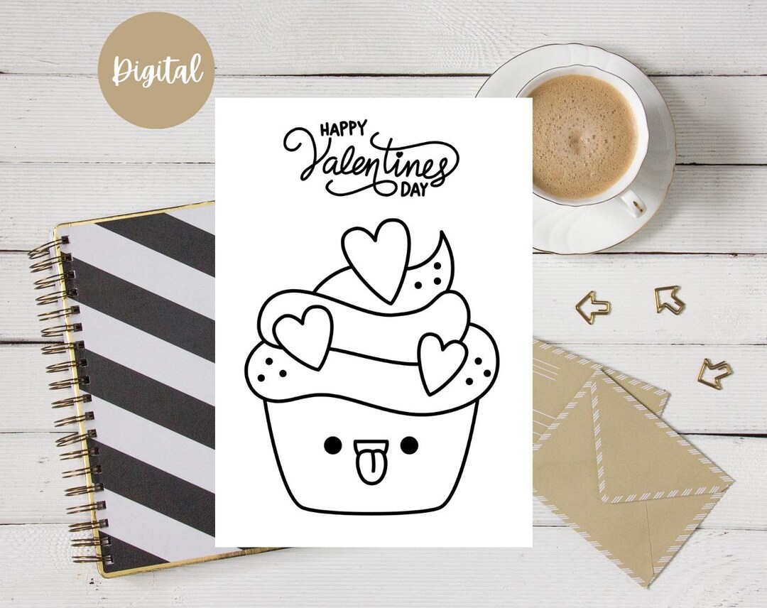 Love & Creativity: Valentine's Day Coloring Pages - Etsy