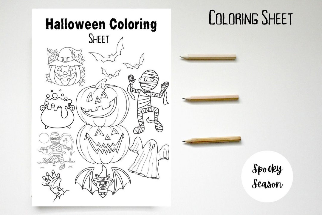 Halloween Coloring Sheet | Kids Halloween | Coloring | Halloween ...